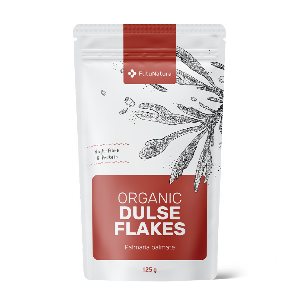 Organic Dulse Flakes – 100% Dulse Seaweed Leaves, 125 g