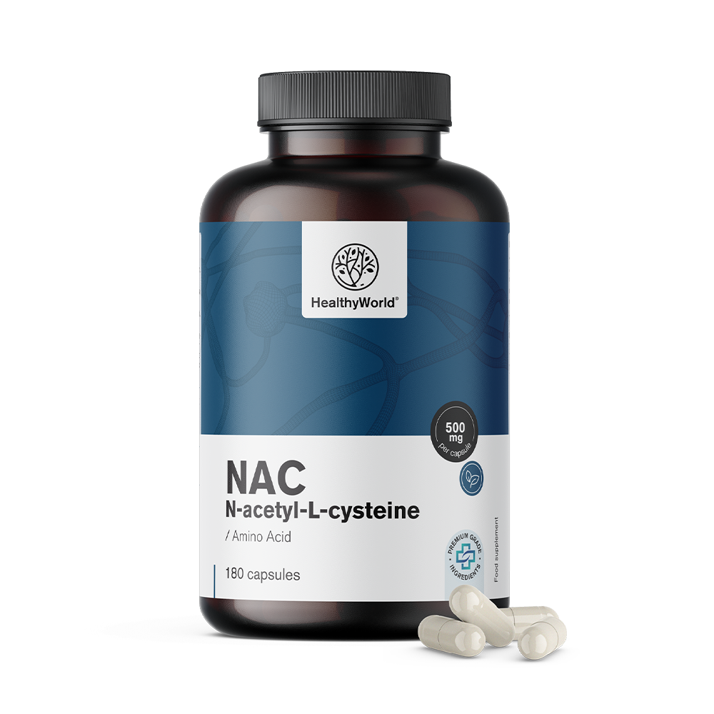NAC 500 mg, 180 capsules